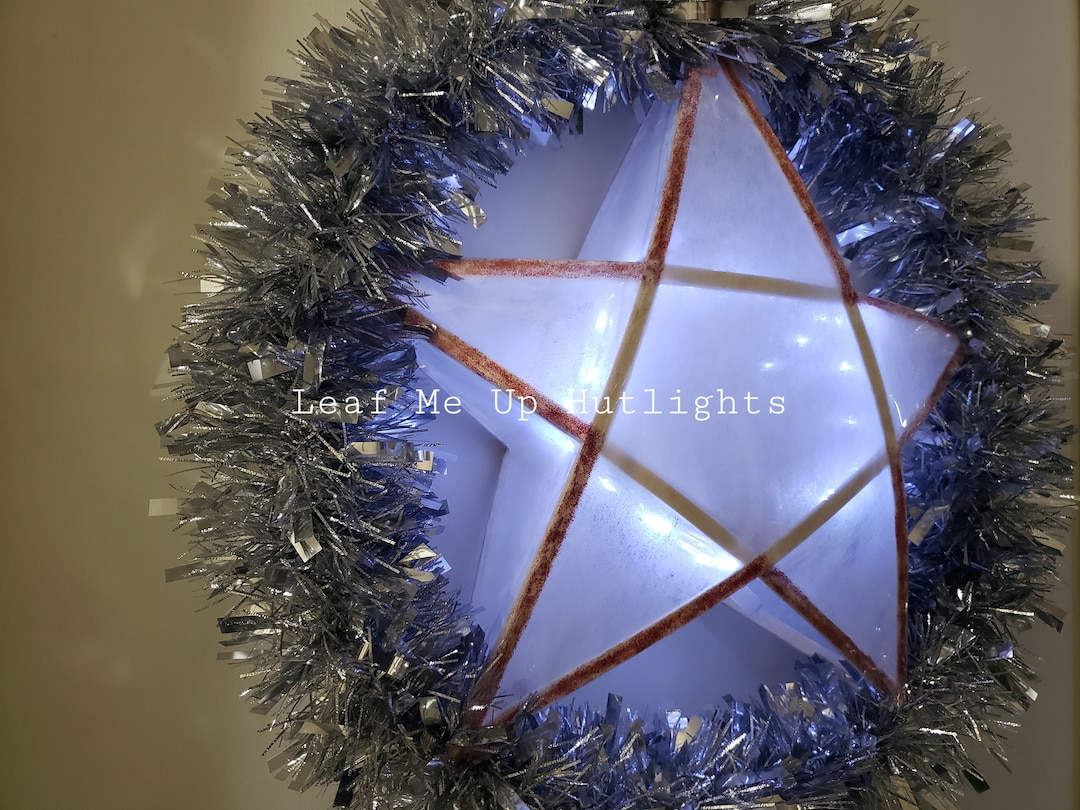 Filipino Parol 18" Christmas Decor, White Parol Lantern With Lights - Etsy