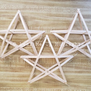 Filipino Parol Frames 7" for DIY Christmas Ornaments, 5 Pointed-star ...