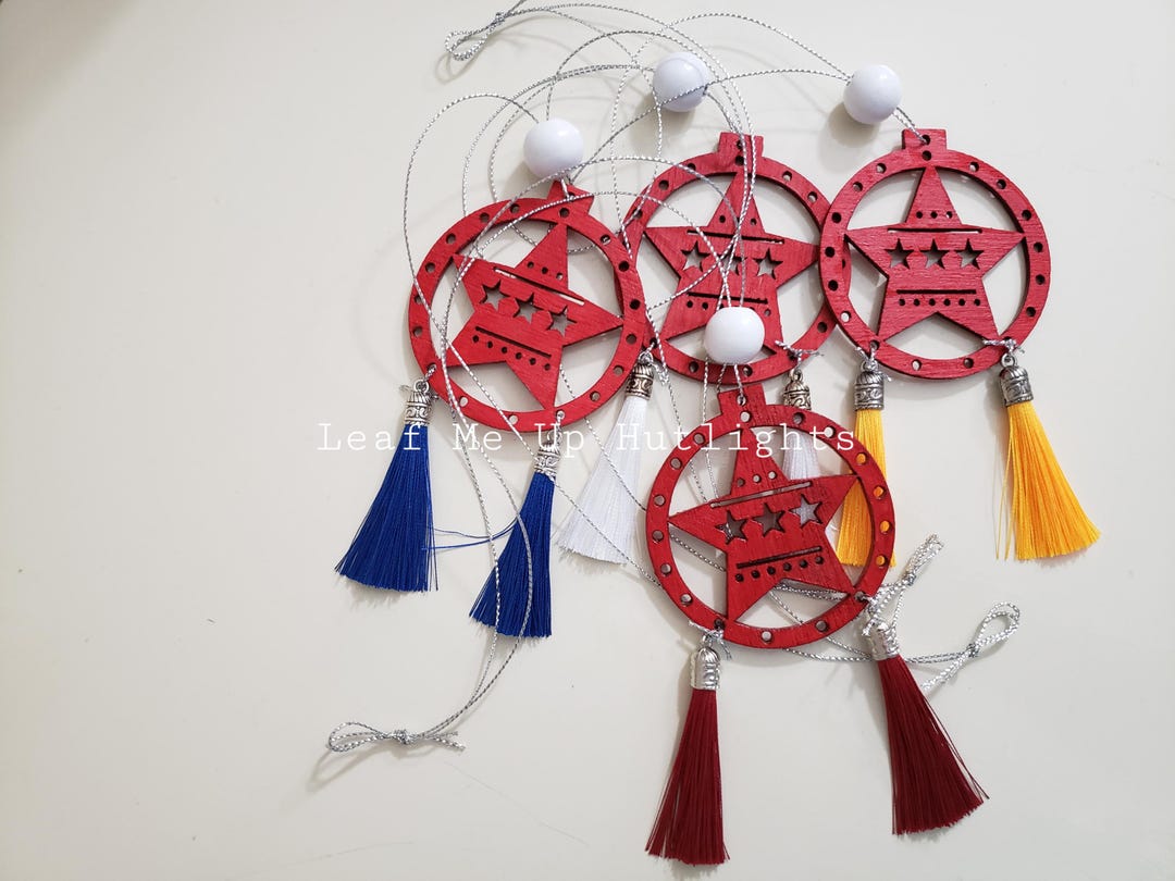 Christmas Parol Car Hanging Decor, Holiday Star Ornament, Filipino Mini ...