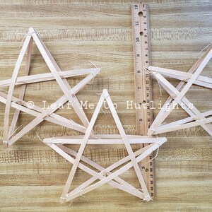 Filipino Parol Frames 7" for DIY Christmas Ornaments, 5 Pointed-star ...