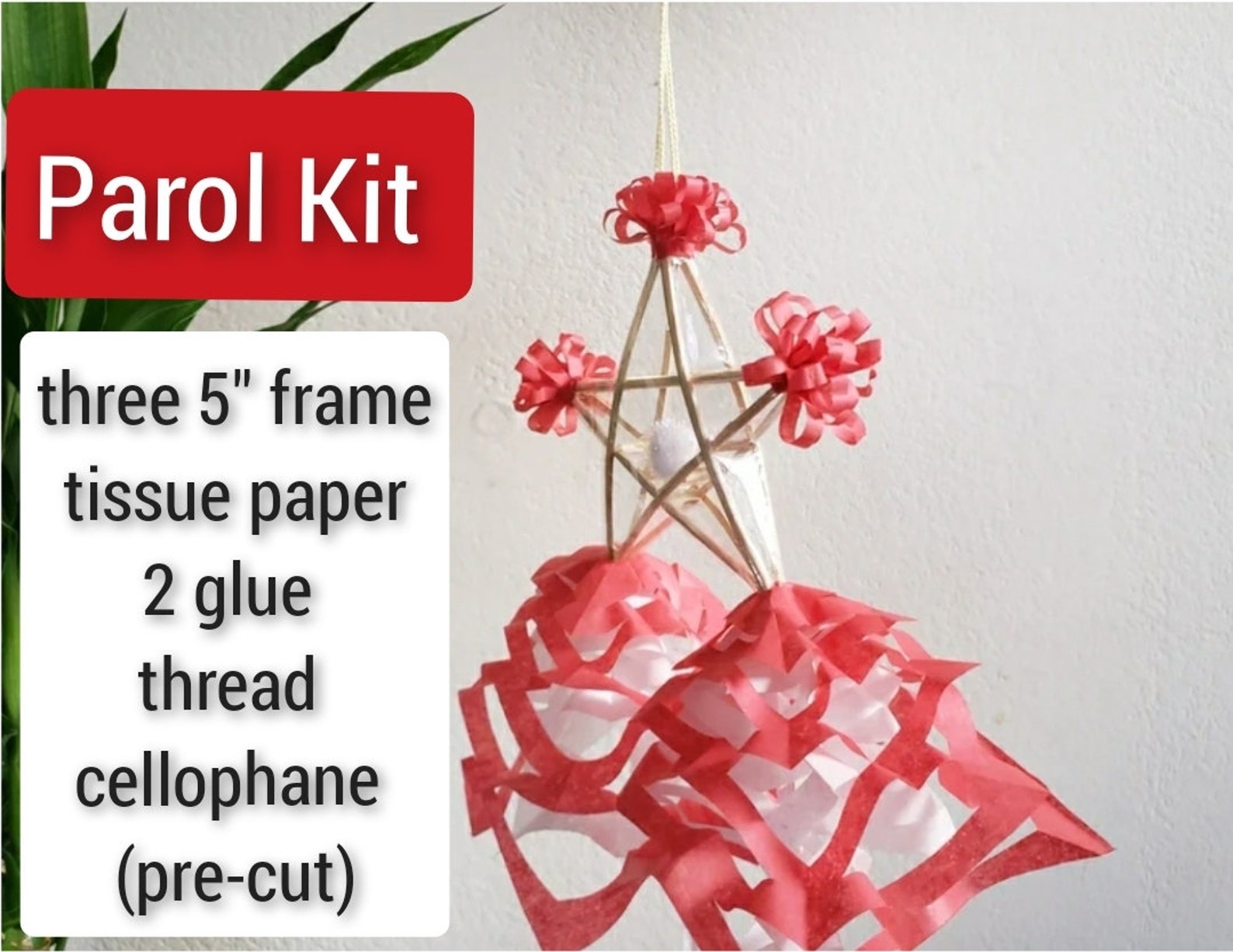 Parol Kit Do It Yourself Mini Christmas Lantern Parol please | Etsy