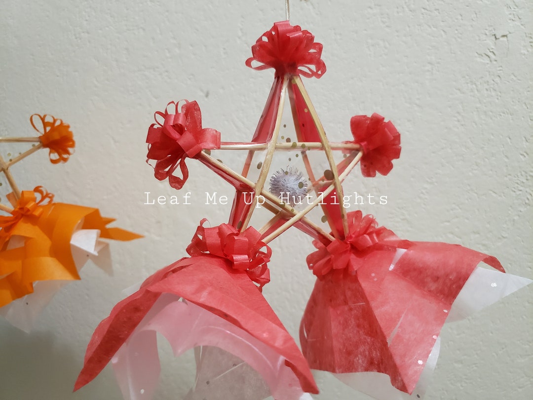 Mini Filipino Christmas Parol, Christmas Hanging Decor, Handmade ...