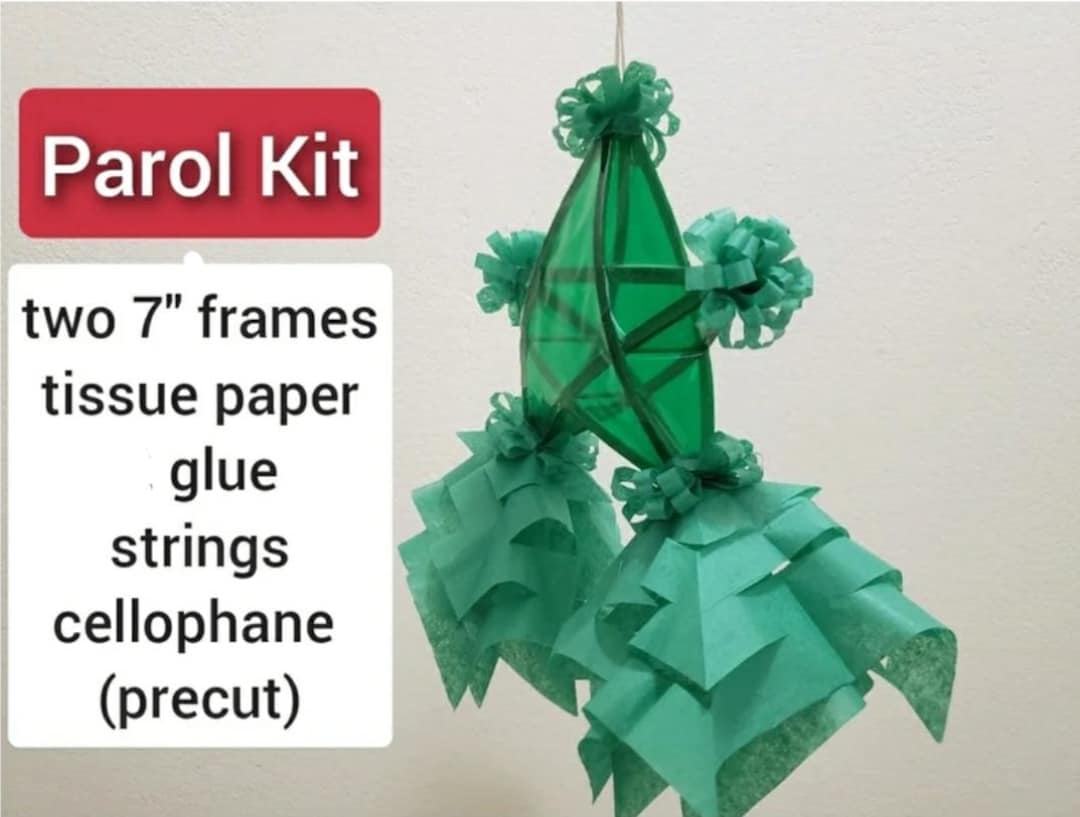 Parol Making Kit, DIY Filipino Christmas Decor, Filipino Christmas ...