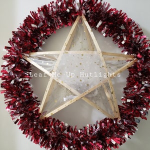 Large Filipino Parol Christmas Decor With Lights, 5 Pointed Star ...