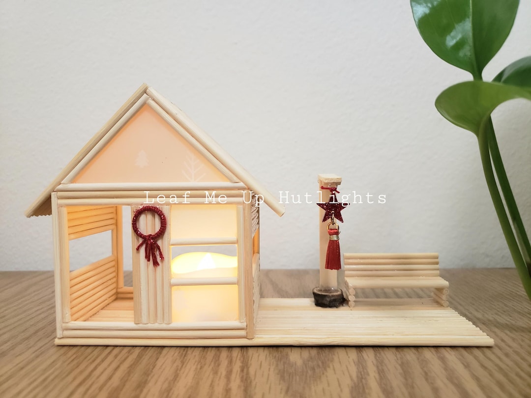 Bahay-kubo Miniature House Tealight Holder, Philippine Tiny Christmas ...