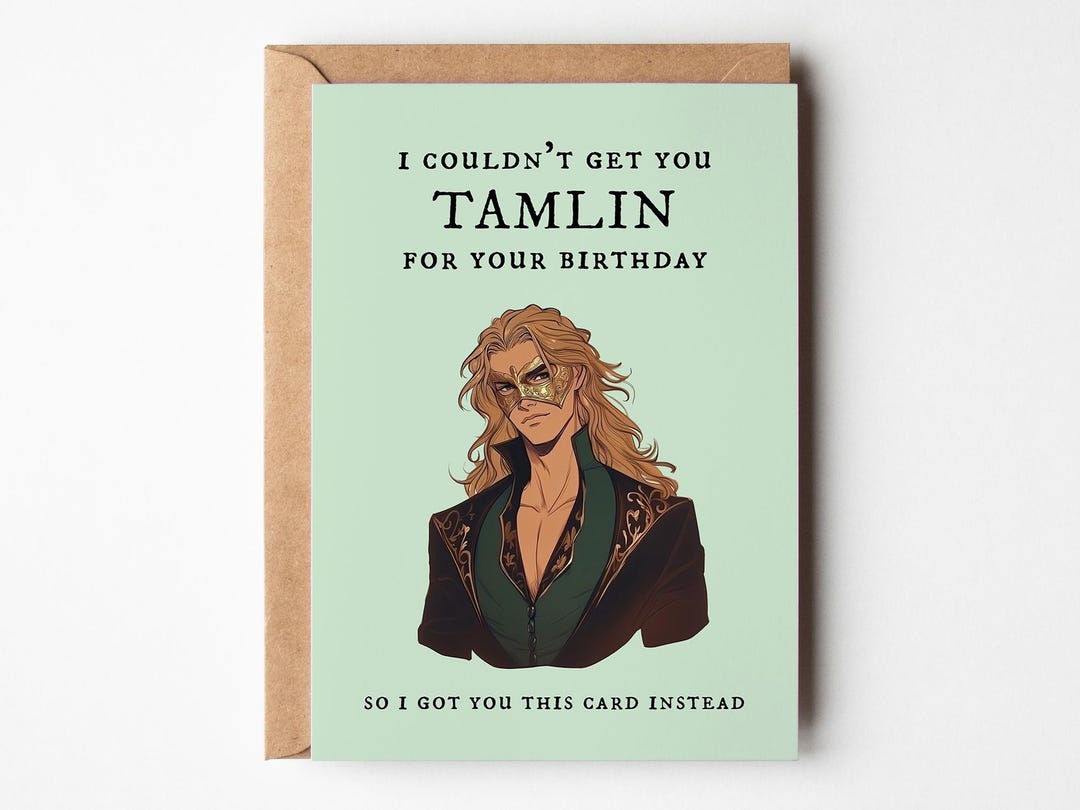 Tamlin Birthday Card Printable, Funny ACOTAR Gift, High Lord Spring ...