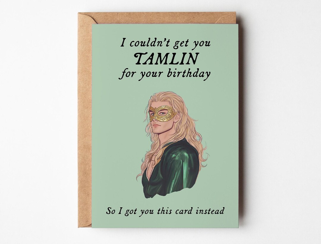 ACOTAR Tamlin Printable Birthday Card | Court of Thorns and Roses ...