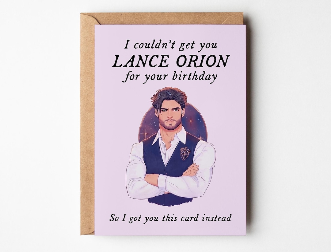 Zodiac Academy Birthday Card Printable | Professor Lance Orion Digital ...