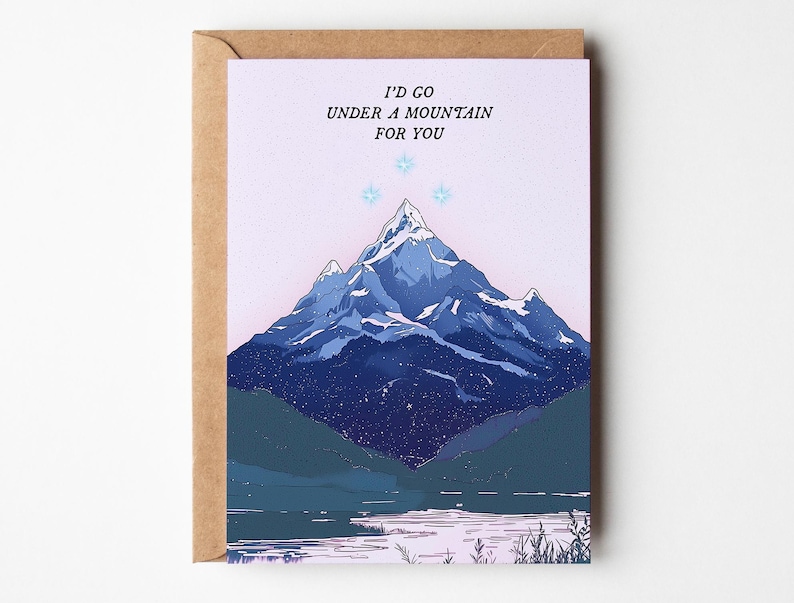 ACOTAR Velaris Printable Anniversary Card | I'd Go Under A Mountain for ...