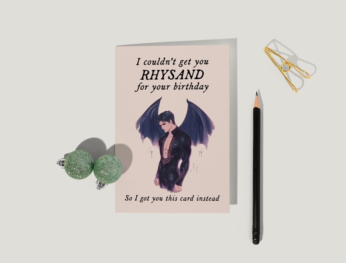 ACOTAR Rhysand Printable Birthday Card | Court of Thorns and Roses ...