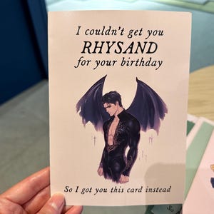 ACOTAR Rhysand Printable Birthday Card | Court of Thorns and Roses ...