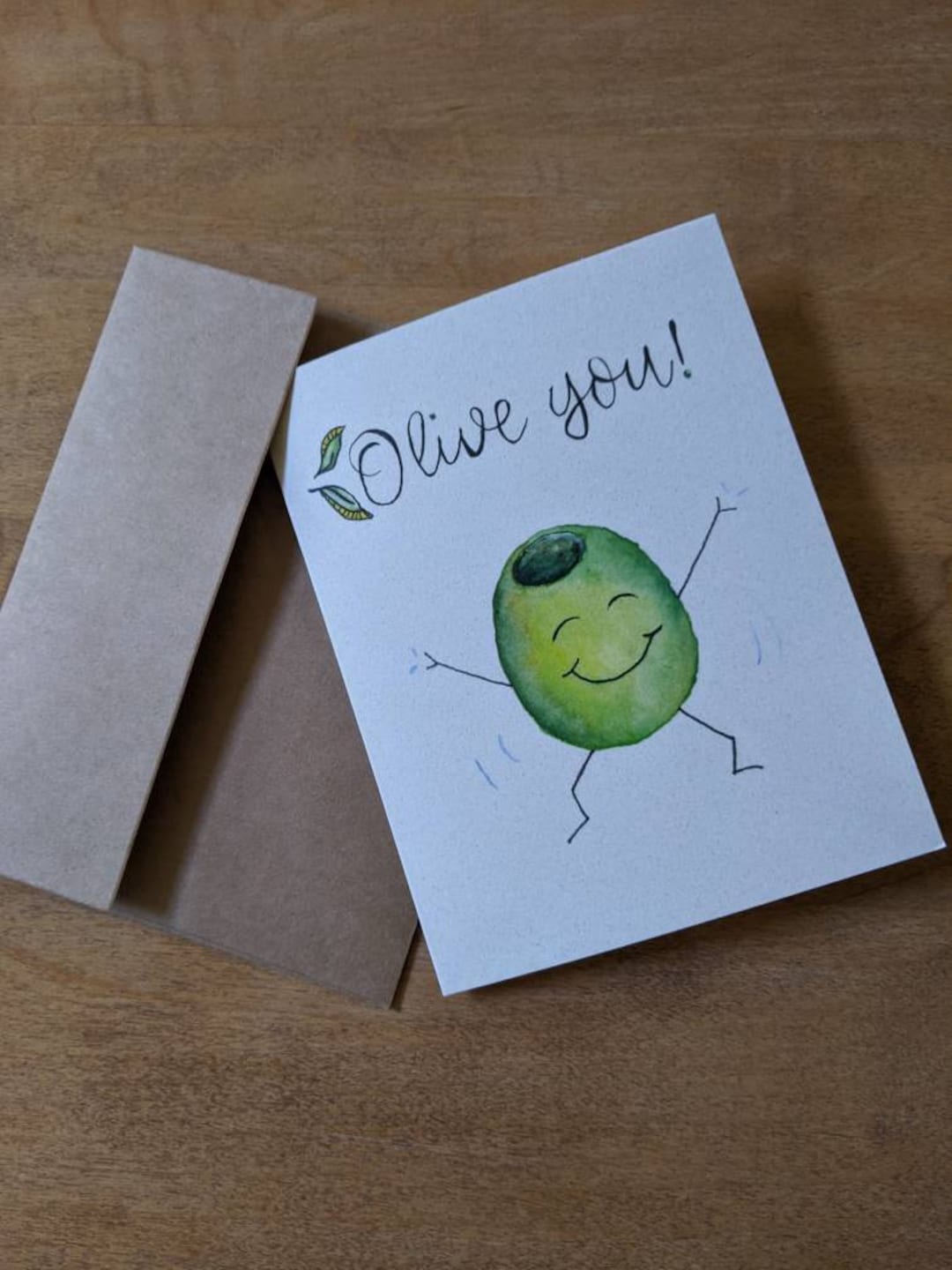 Olive You! - Love Greeting Cards - Etsy