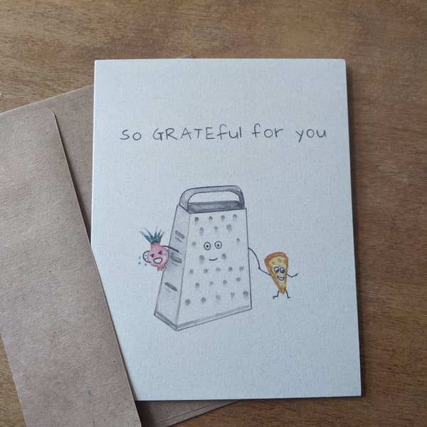 Grateful Pun Card - Etsy