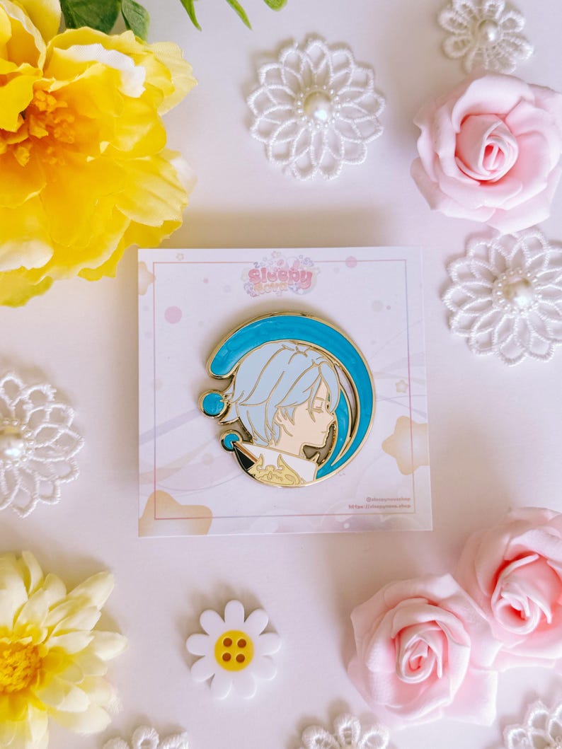 Genshin Impact Vision Pins Hydro Collection - Etsy