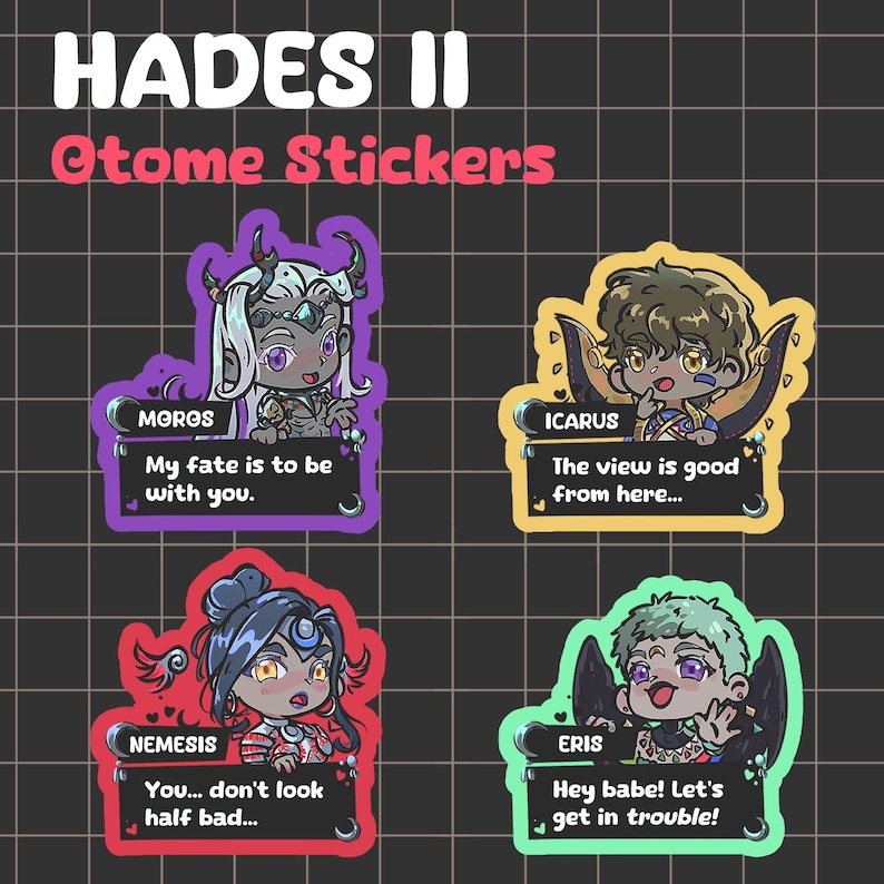 Hades II Otome Stickers - Etsy