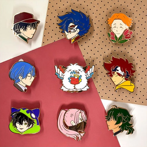 SK8 the Infinity Hard Enamel Pins Langa Reki - Etsy