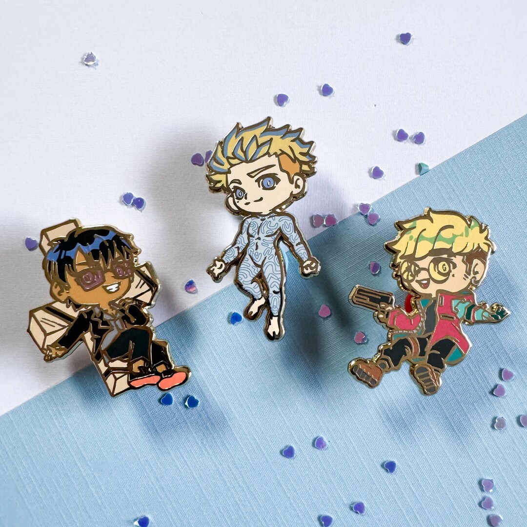 Threegun Chibi Enamel Pins - Etsy