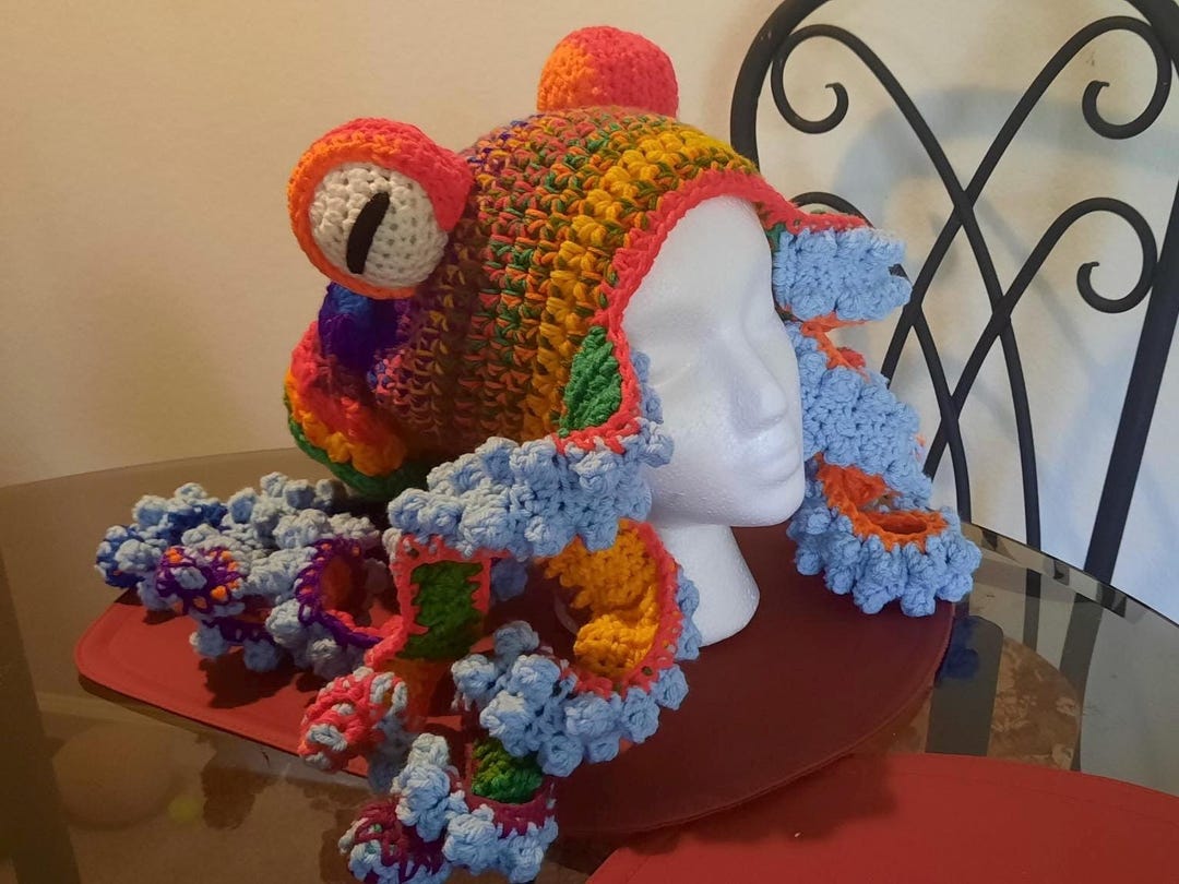 Cute Crochet Octopus Tentacle Hat Beanie - Etsy