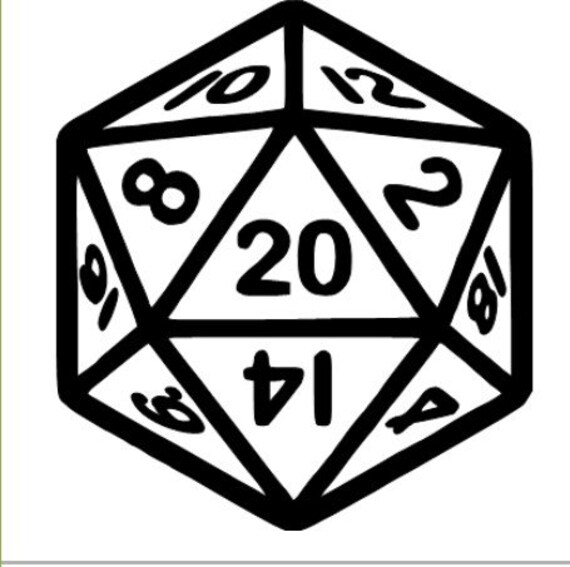Dnd dice decal | Etsy