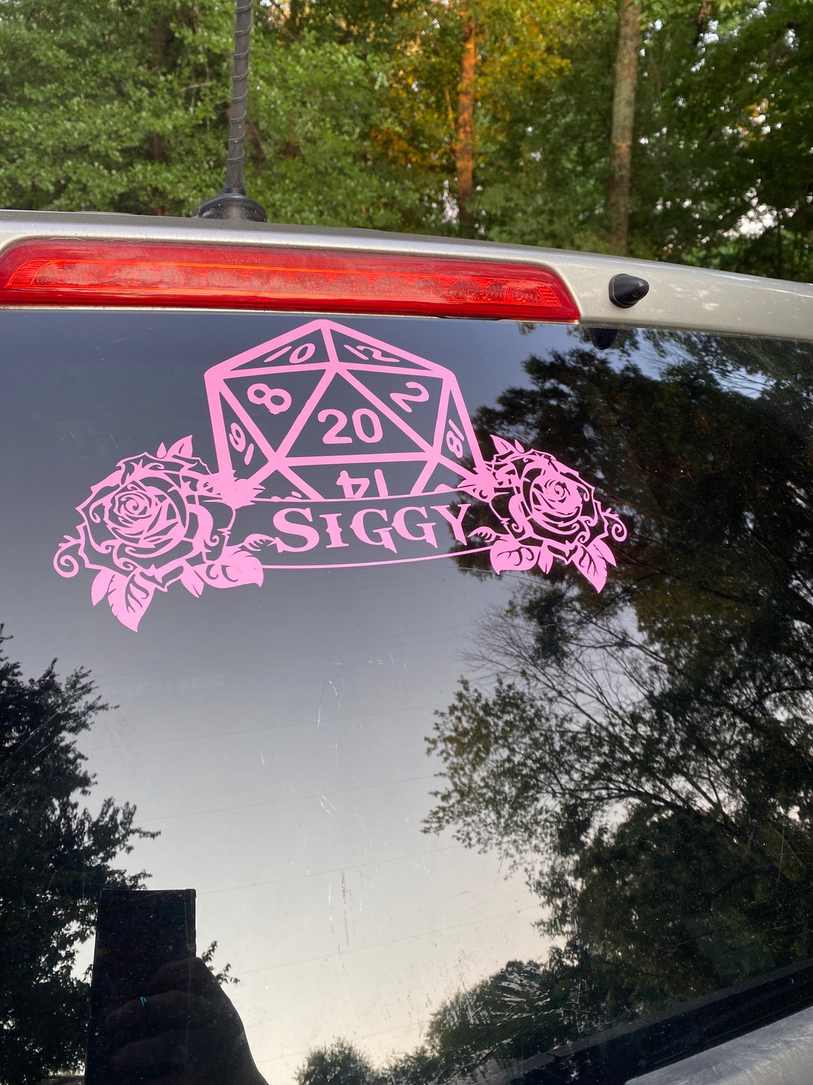 Dnd dice decal with name | Etsy