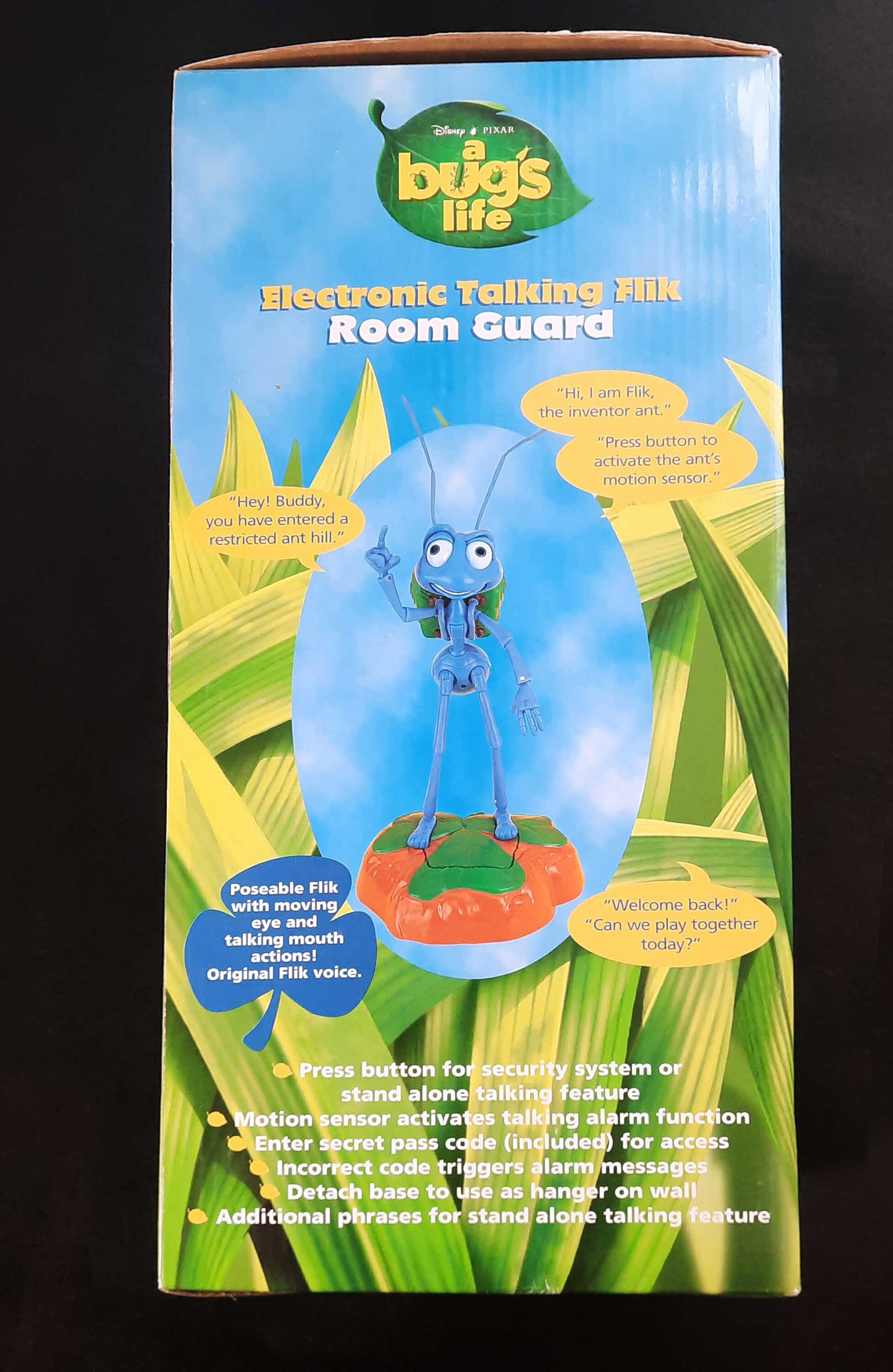 Pixar A Bug's Life Flik Talking Room Guard 1998 Original - Etsy Canada