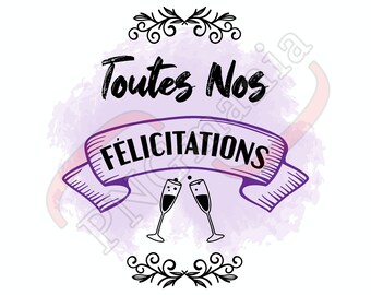 French Congrats Png - Etsy