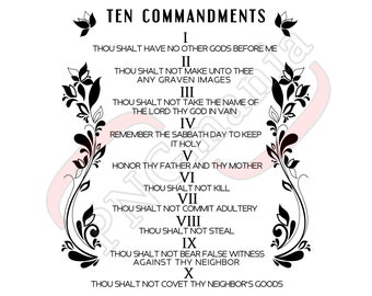 10 Commandments Svg - Etsy