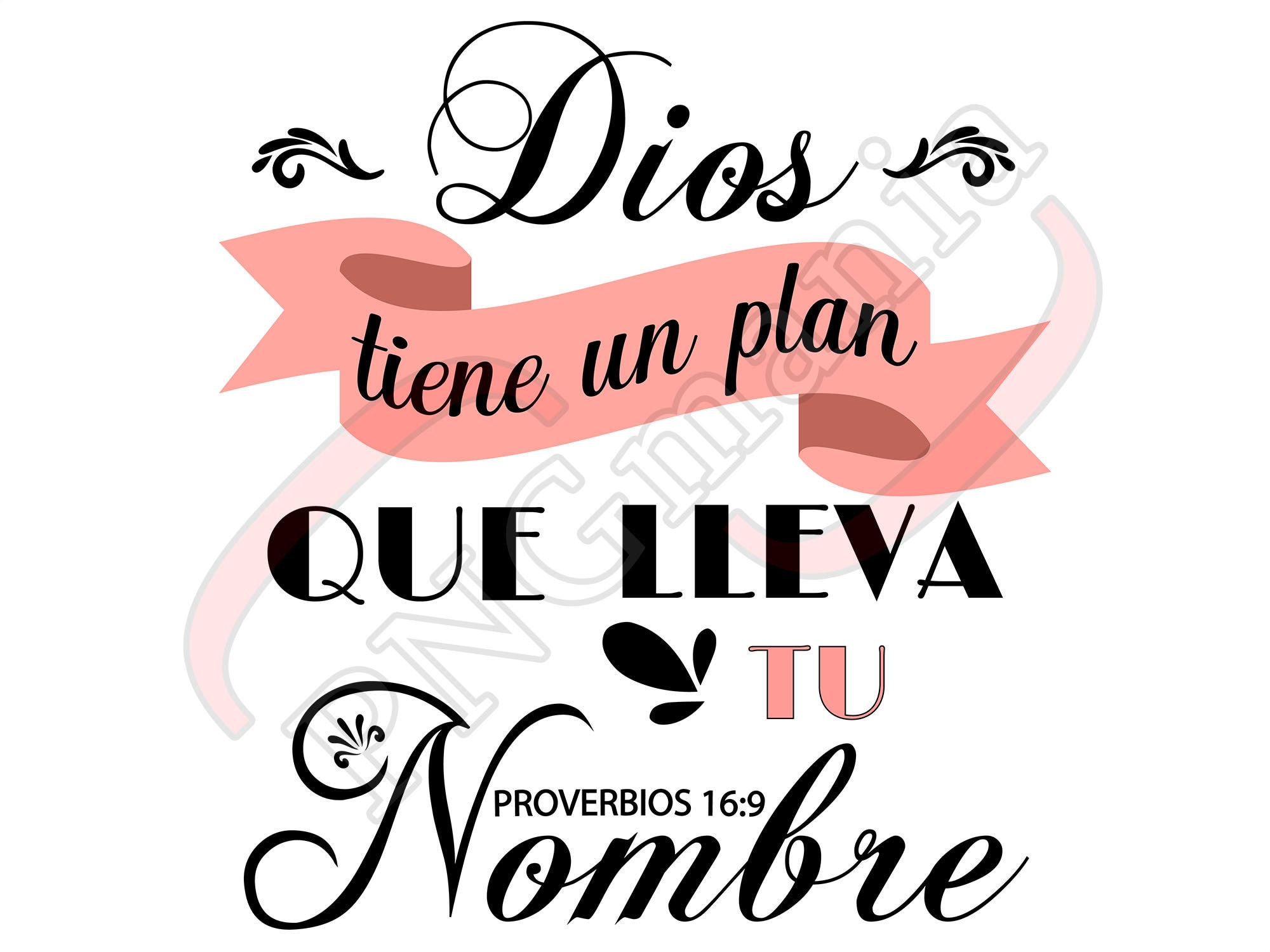 Proverbios 16 PNG SVG Dios Tiene Un Plan Que Lleva Tu - Etsy Australia