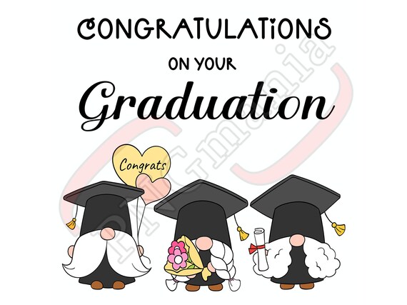 Congratulations on Your Graduation PNG JPG Pdf Graduation - Etsy