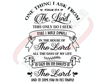Psalm 27 4 - Etsy
