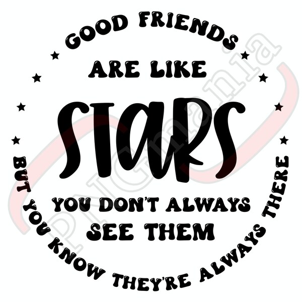 Good Friends Are Like Stars Svg - Etsy