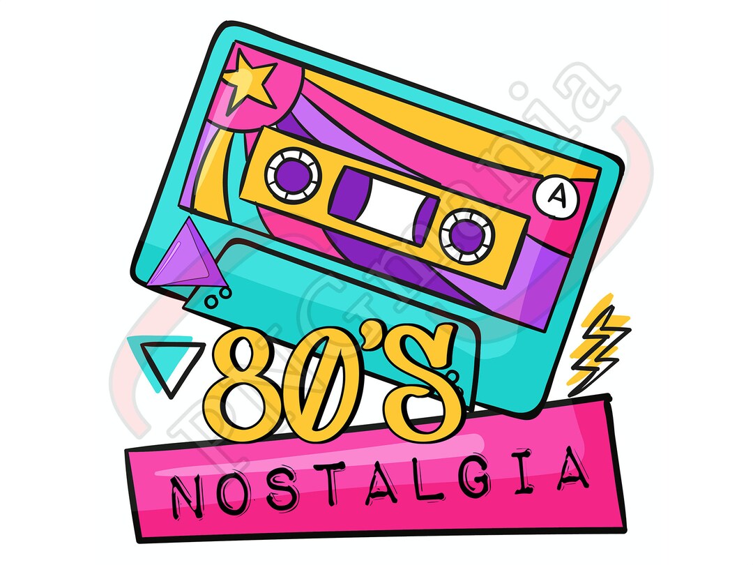 80's Nostalgia PNG, JPG, PDF, 80s Digital Art 80s Shirt Printing, 80s ...