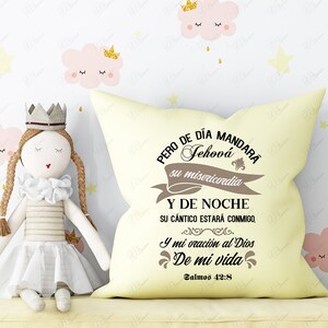 Salmos 42 :8 SVG, PNG, JPG, Pdf, Spanish Bible Verse, Spanish Religious ...