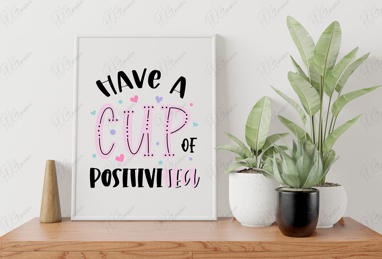 Have a Cup of Positivity SVG PNG JPG Pdf Inspiring Digital - Etsy