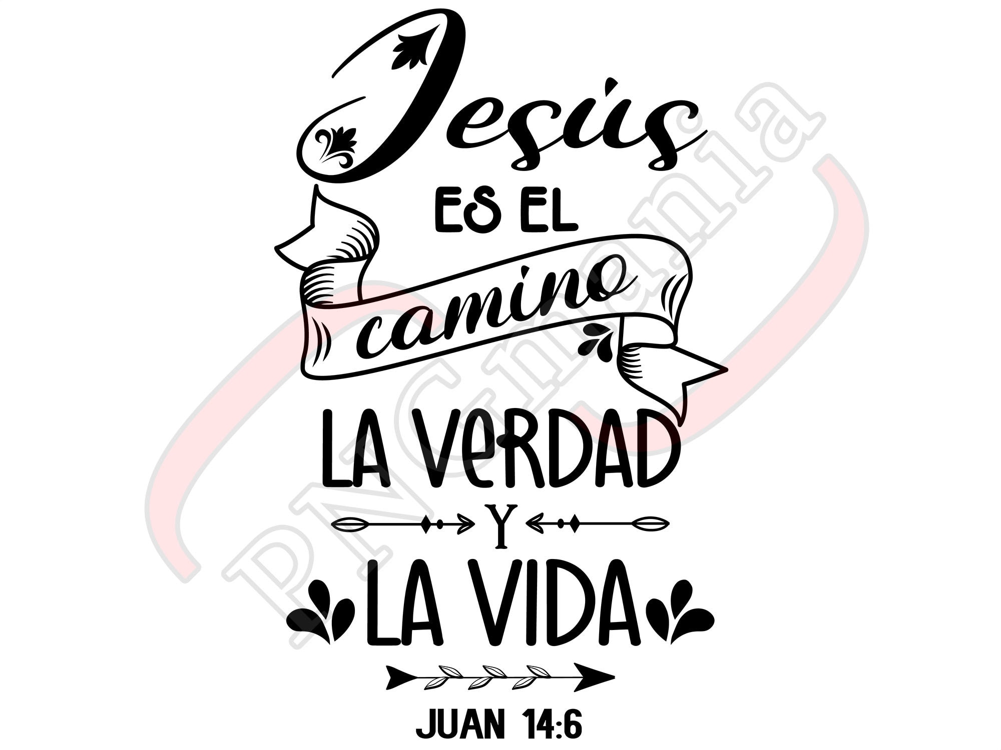 Juan 14 Jesús es el camino SVG PNG JPG pdf Impresión de - Etsy España