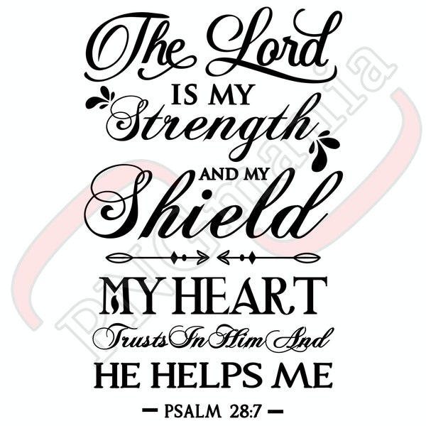 Psalm 28 7 - Etsy