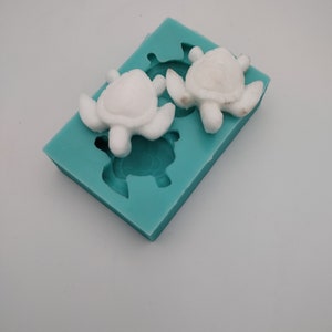 Turtles-silicone Mold-faux Fake Bake-clay,resin,soap,candle,plaster ...