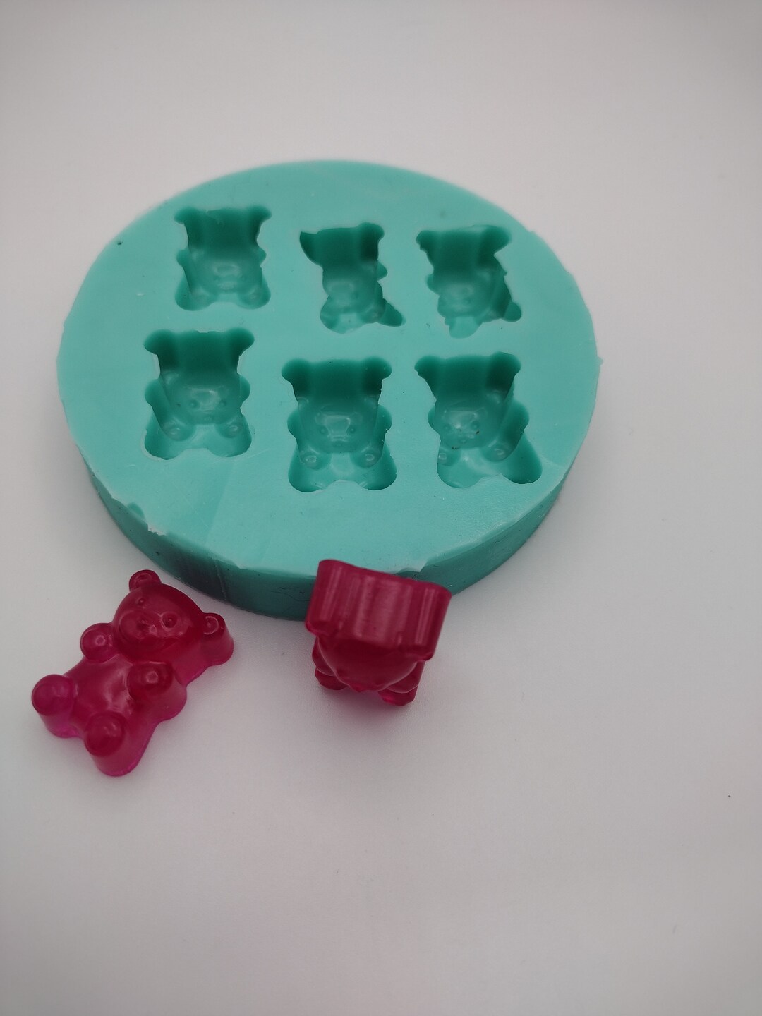 Teddy Bears-silicone Mold-faux Fake Bake-clay, Resin, Soap, Candle ...