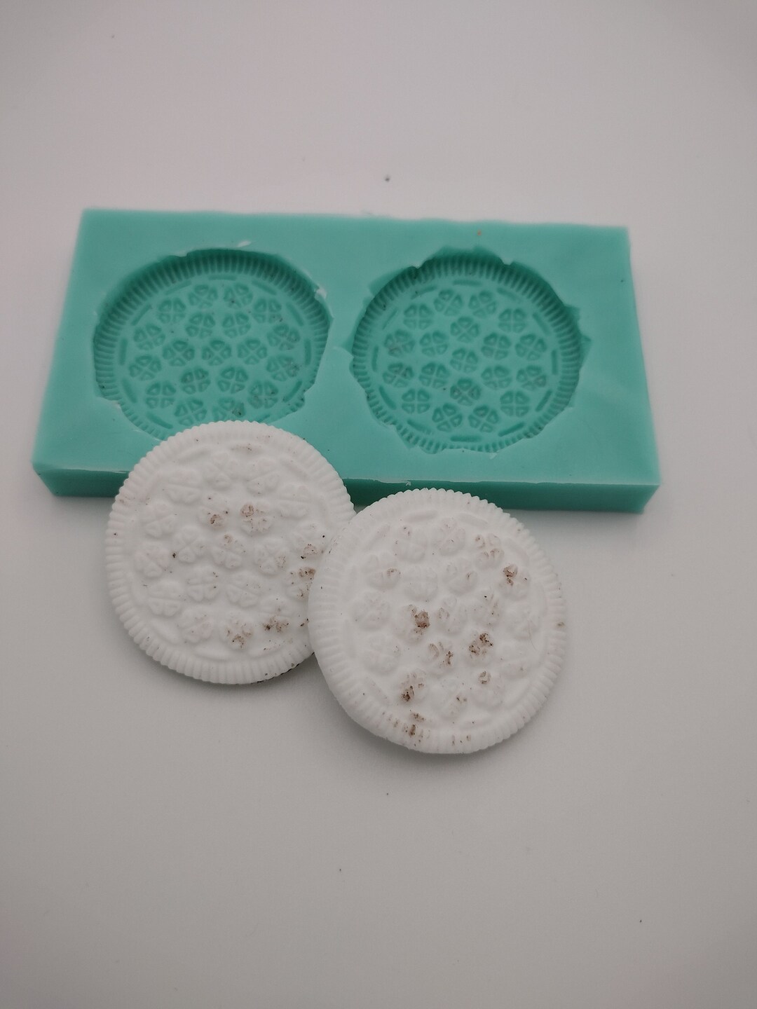 Flower Cookies-silicone Mold-faux Fake Bake-clay, Resin,soap,candle ...