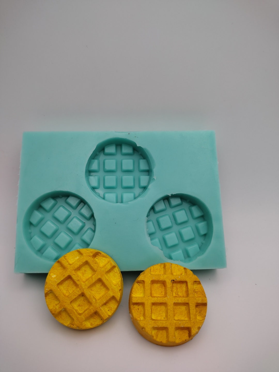 Mini Waffles-silicone Mold-faux Fake Bake-clay, Resin, Soap, Candle ...