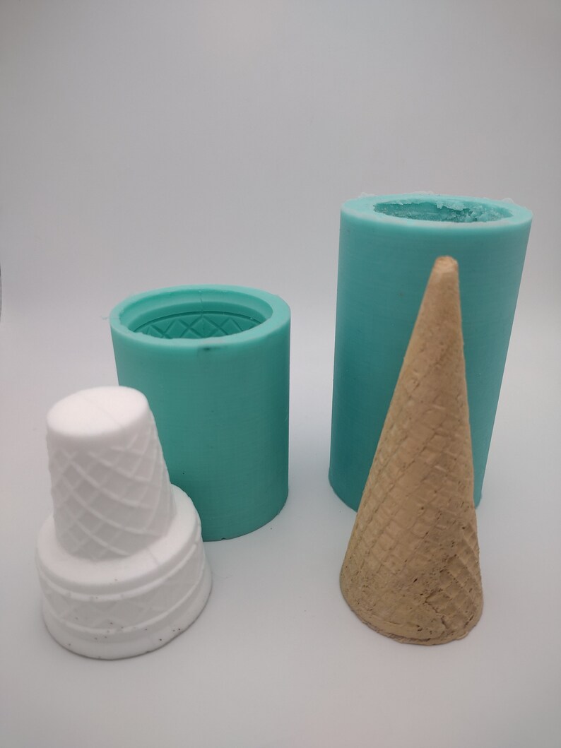 Ice Cream Cone Set!-silicone Mold-faux Fake Bake-clay, Resin,soap ...