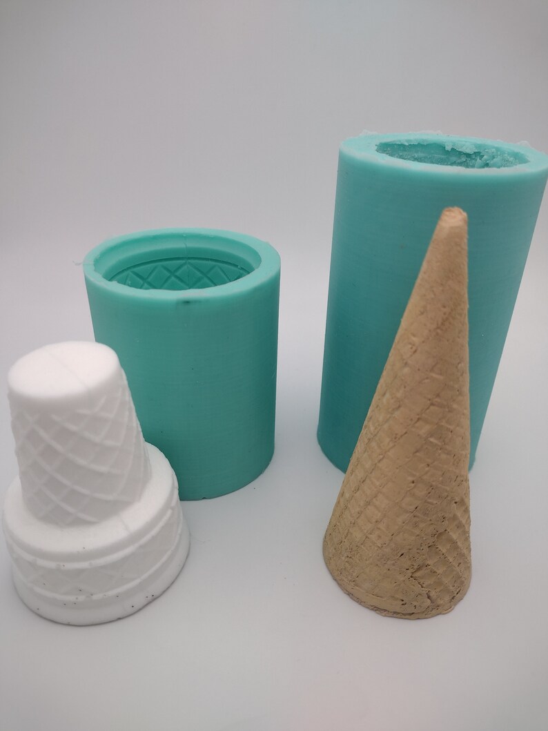 Ice Cream Cone Set!-silicone Mold-faux Fake Bake-clay, Resin,soap ...