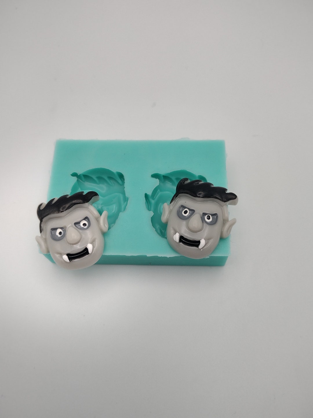 Monster Faces-silicone Mold-faux Fake Bake-clay,resin,soap,candle ...