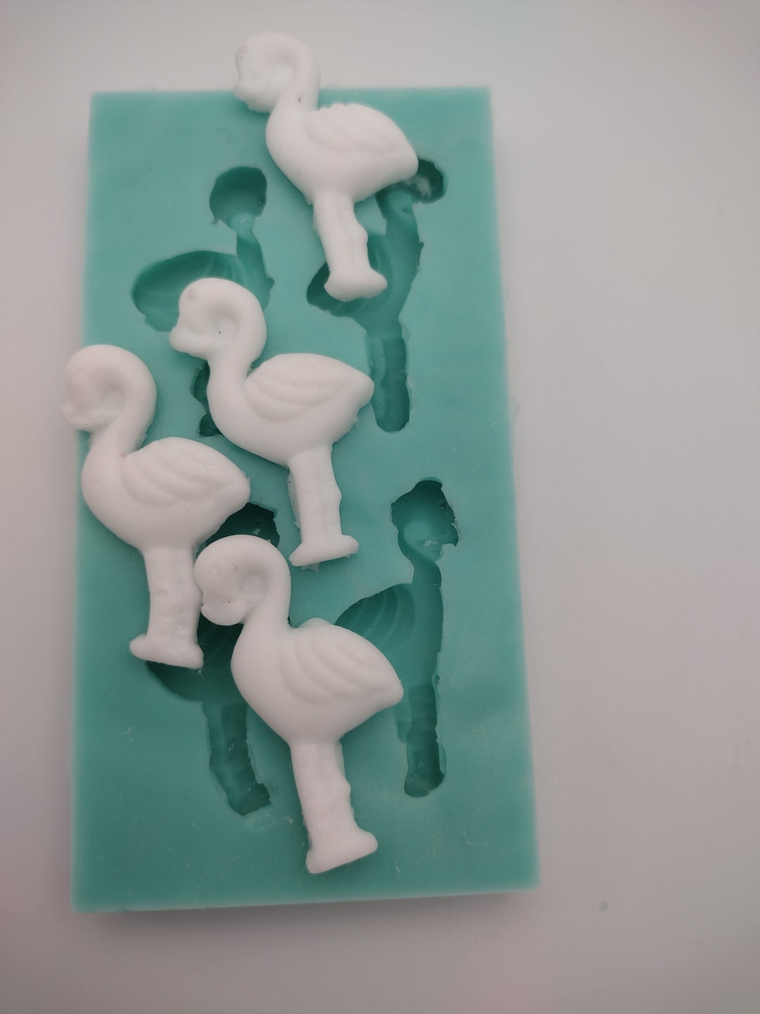Flamingos-silicone Mold-faux Fake Bake-clay, Resin, Soap, Candle ...