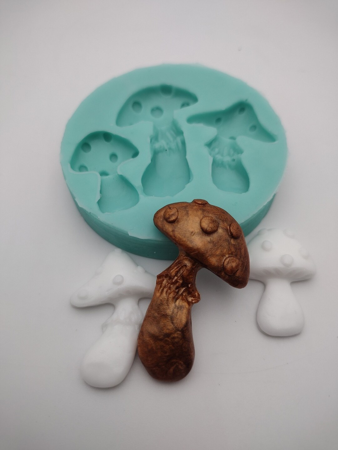Mushrooms(small)-silicone Mold-faux Fake Bake-clay,resin,soap,candle ...