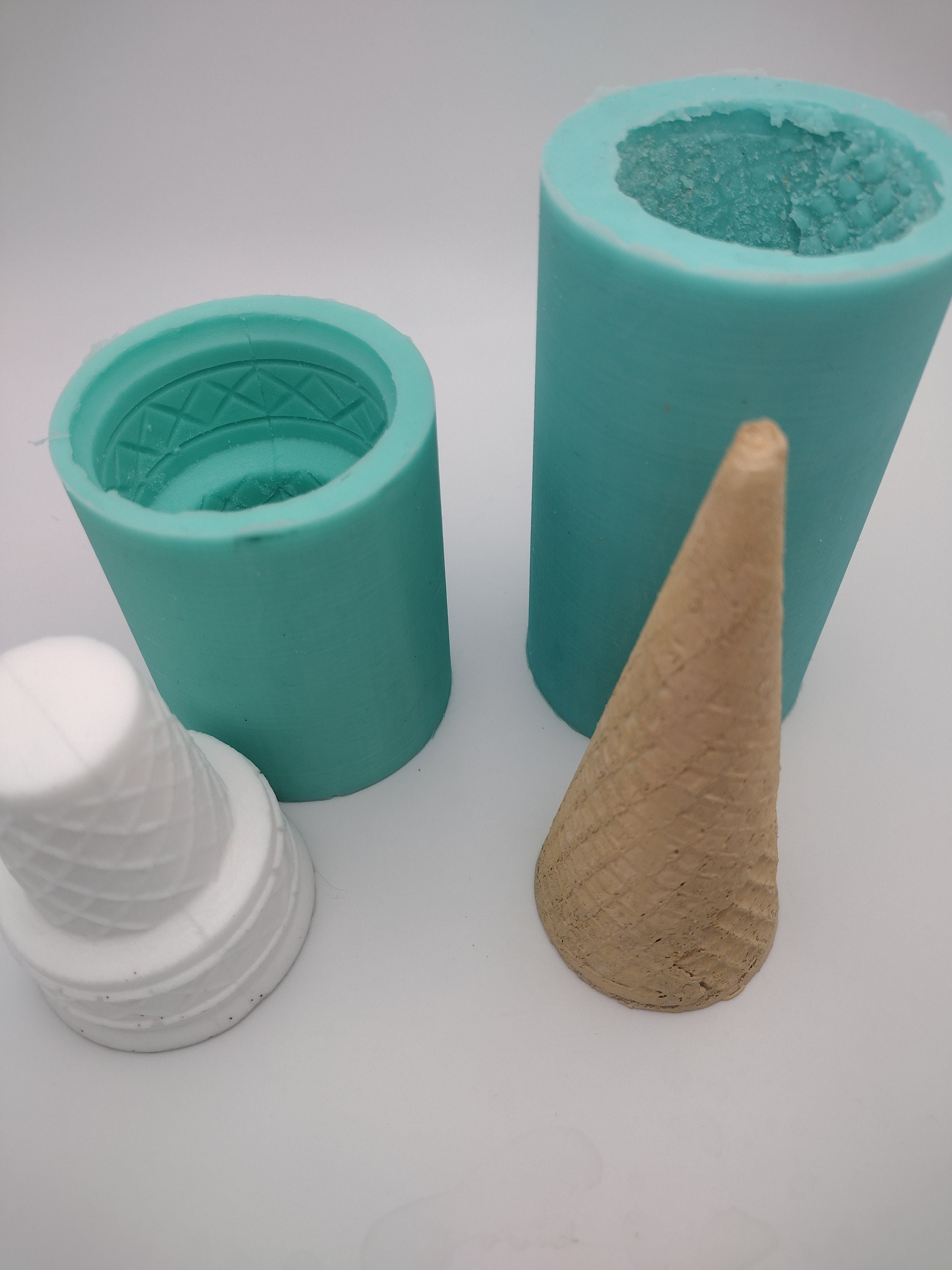 Ice Cream Cone Set!-silicone Mold-faux Fake Bake-clay, Resin,soap ...