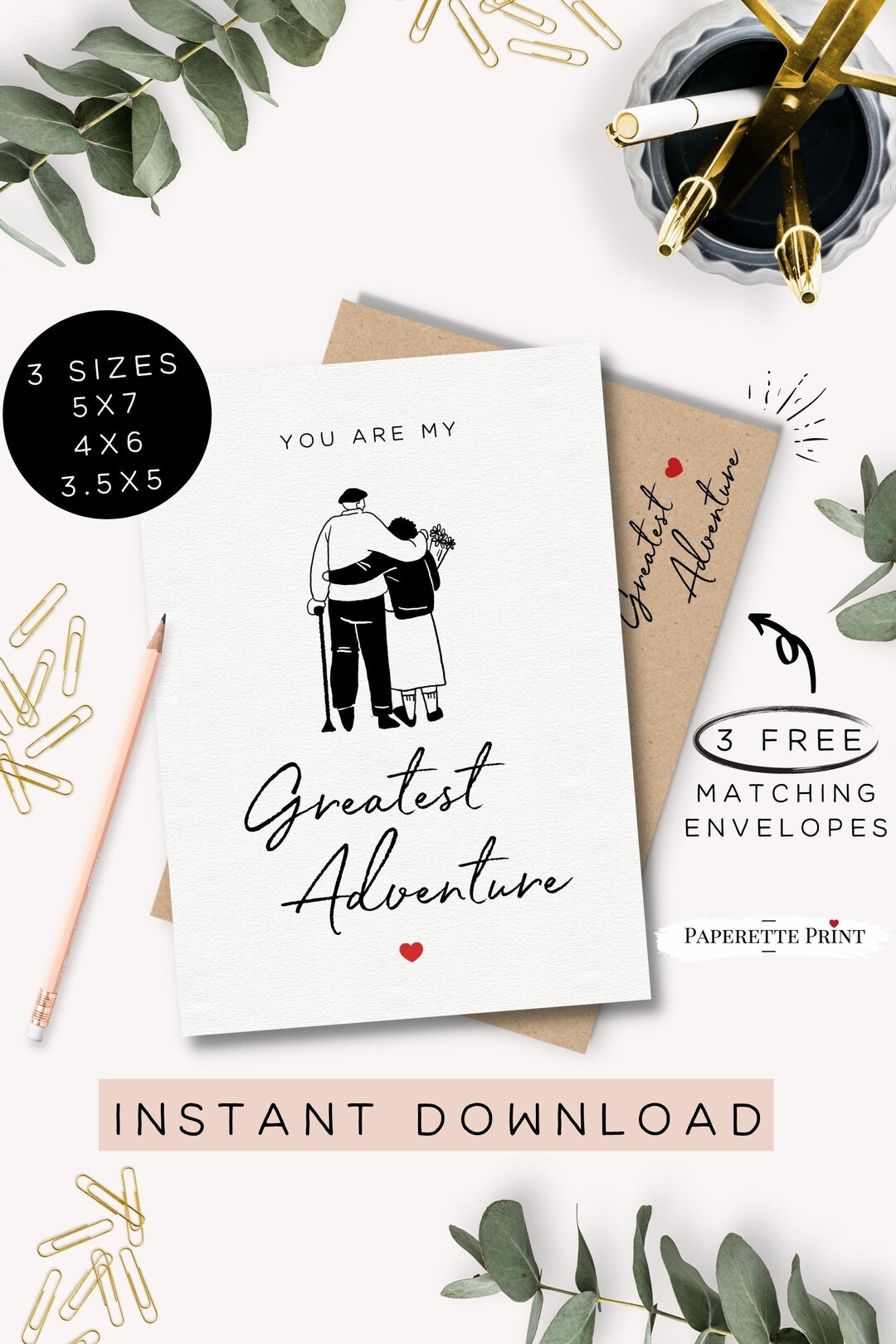 Anniversary Card Printable, Digital Card, Happy Anniversary for Husband ...
