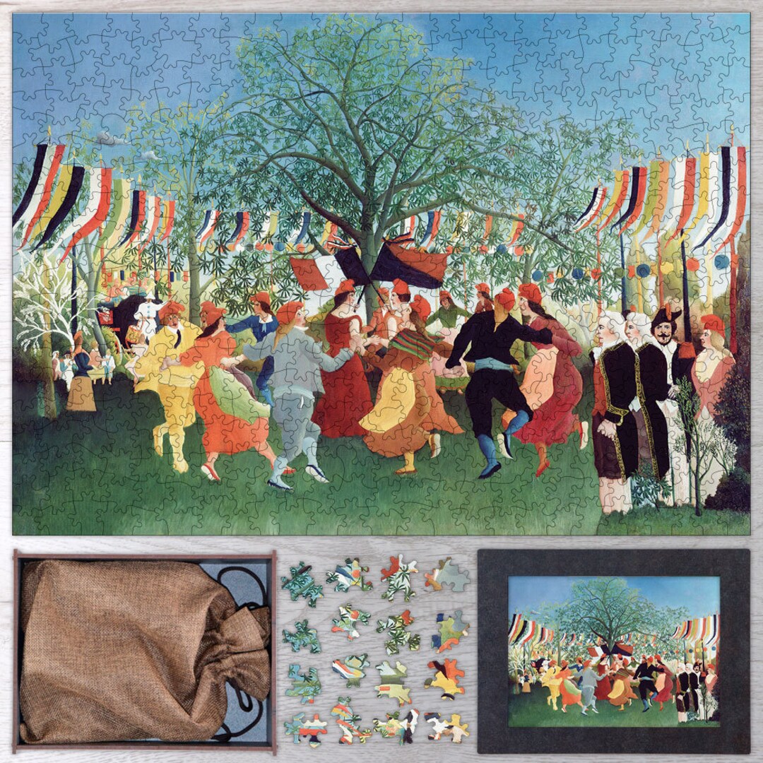 A Centennial of Independence Wooden Puzzle by Henri Rousseau. Wooden ...