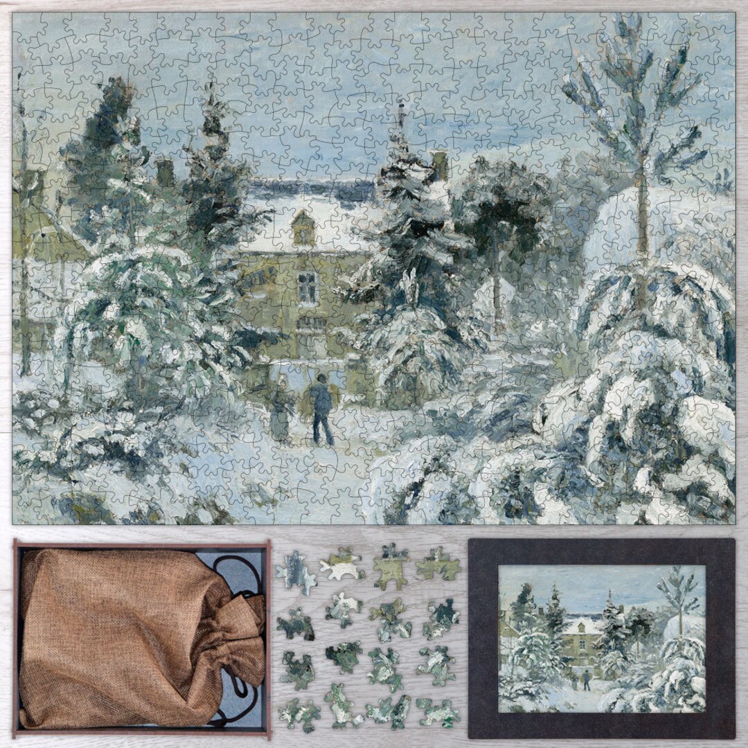Camille Pissarro Wooden Jigsaw Puzzle – Piette's House at Montfoucault ...