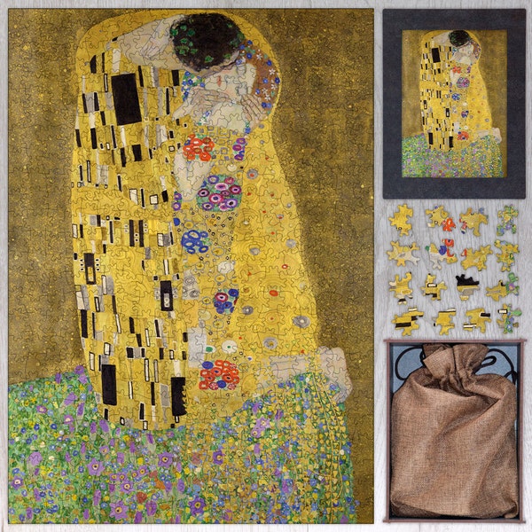 Puzzle the Kiss - Etsy